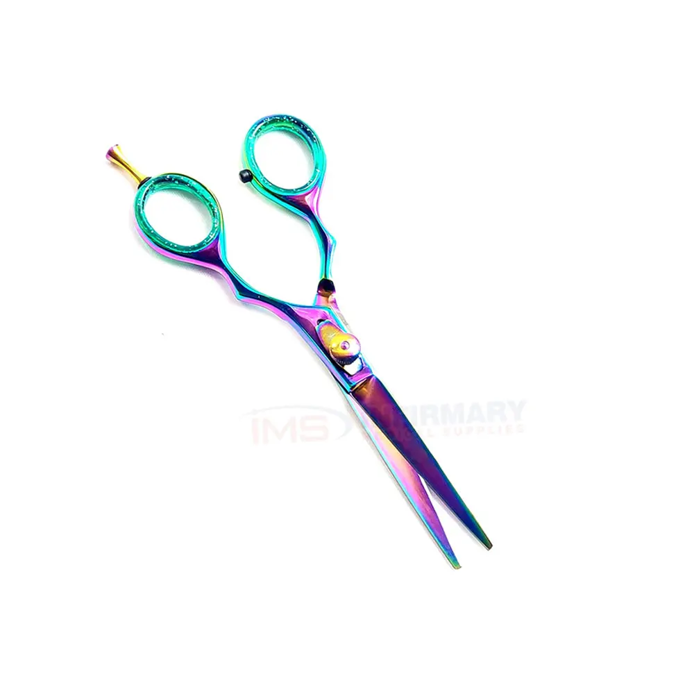 Customized Barber Salon Scissors Paper Color Coated 6 Inch Hair Cutting ...