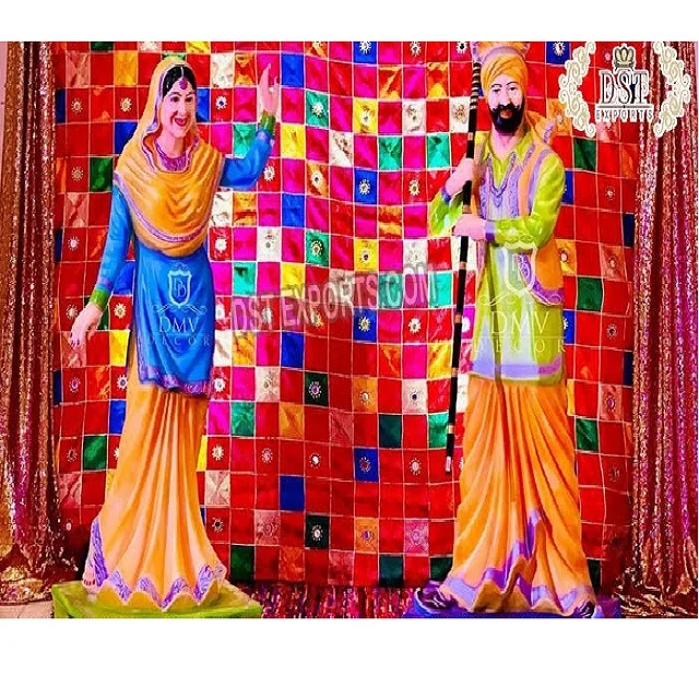Punjabi Frp Bhangra Statues For Hotels And Havelis Canadian Jaggo Night ...