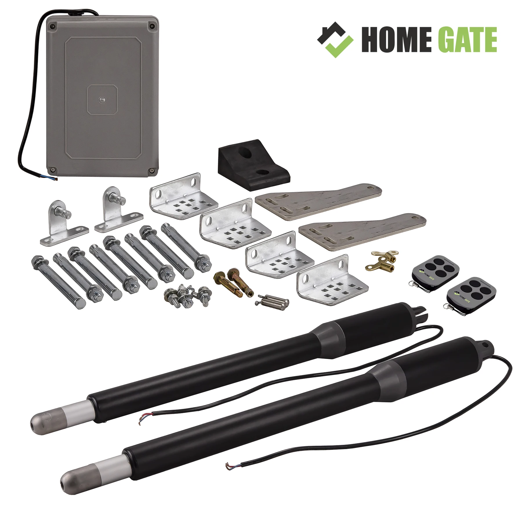 Home Gate 150DC Automatic Gate Door Motor Dual Swing Gate Opener Kit ...