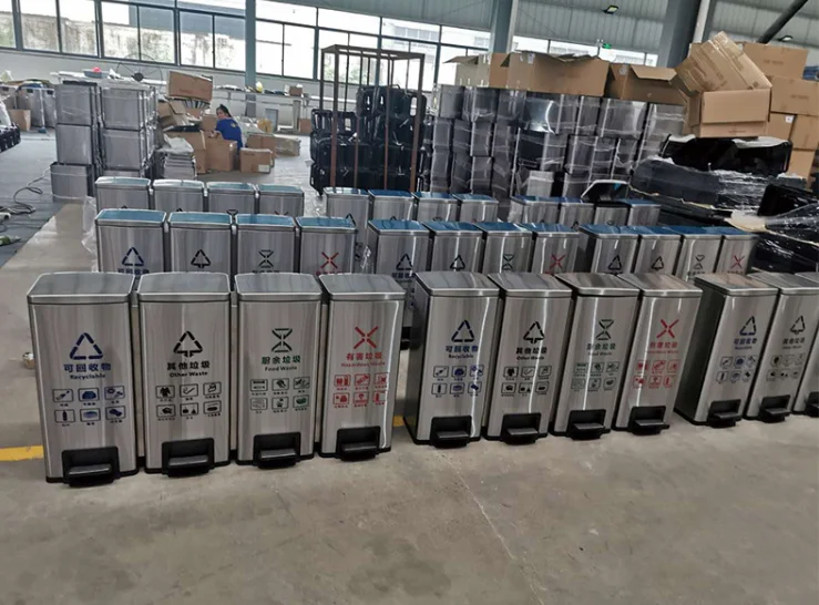 Stainless Steel Industrial Waste Container Ashtray Commercial Trash Bin ...