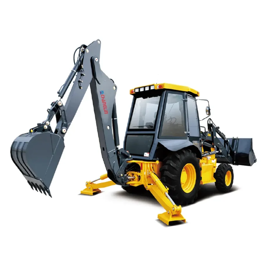 Mini Tractor Towable Backhoe Loader Earth-moving Machinery Small Wheel ...