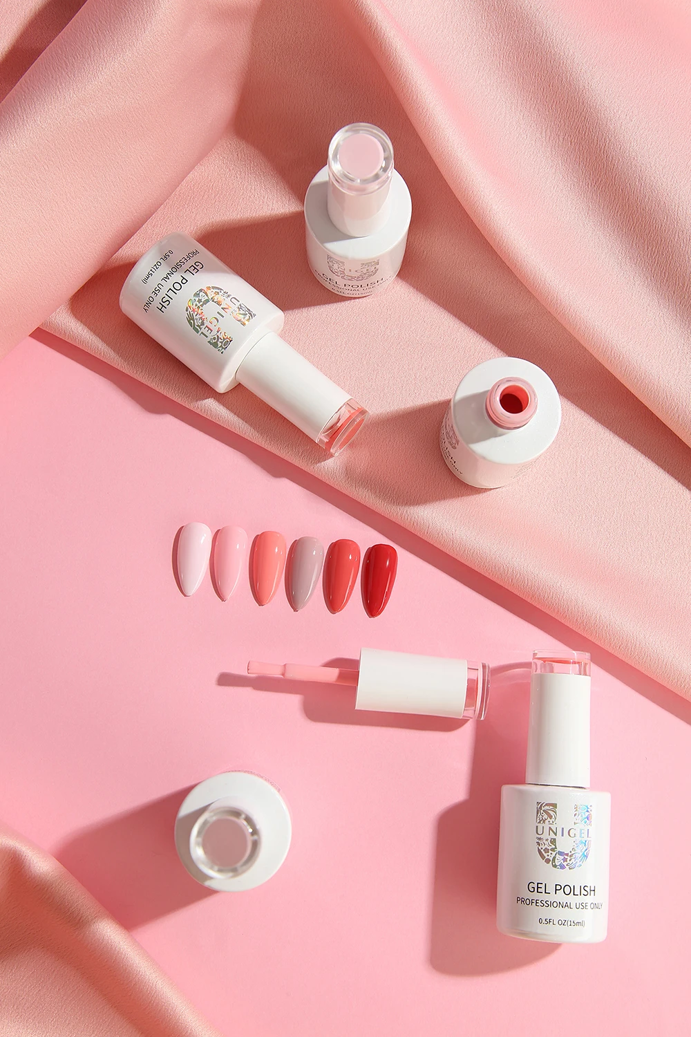 For Unigel Hema Free Logo Customization Red Color Collection UV Gel ...