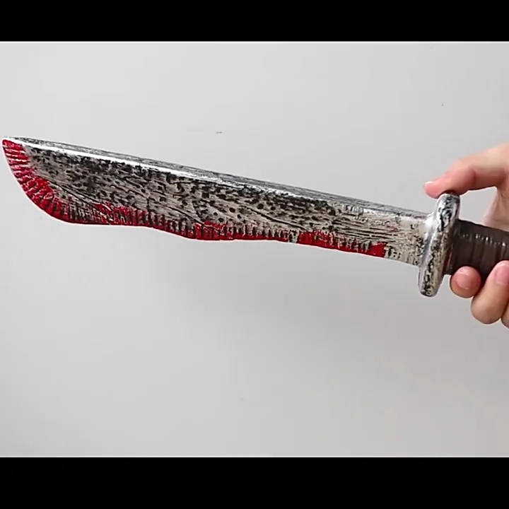 Halloween Props Cosplay Weapon Children's Toys Bloody Plastic Fake ...