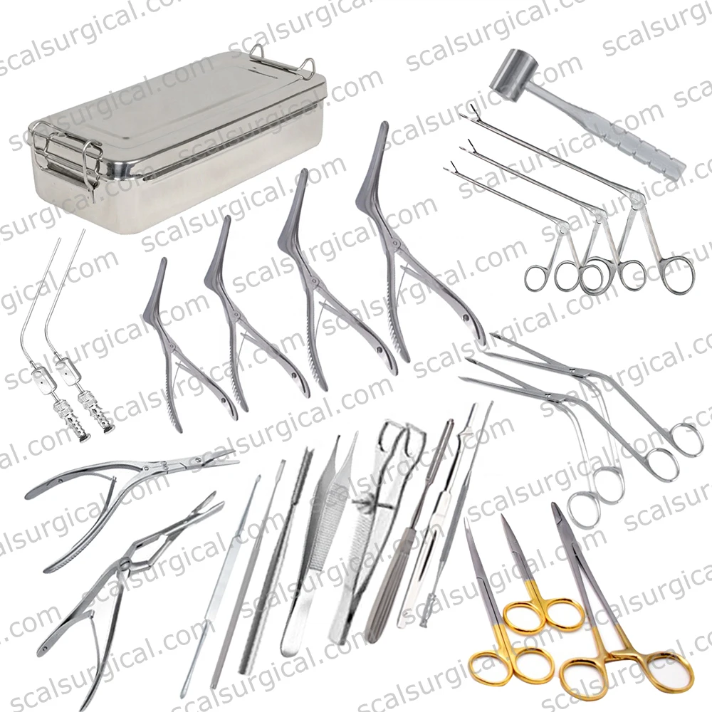 26 Pcs Septoplasty Surgical Instrument Set Septum Nasal Surgery Tools ...