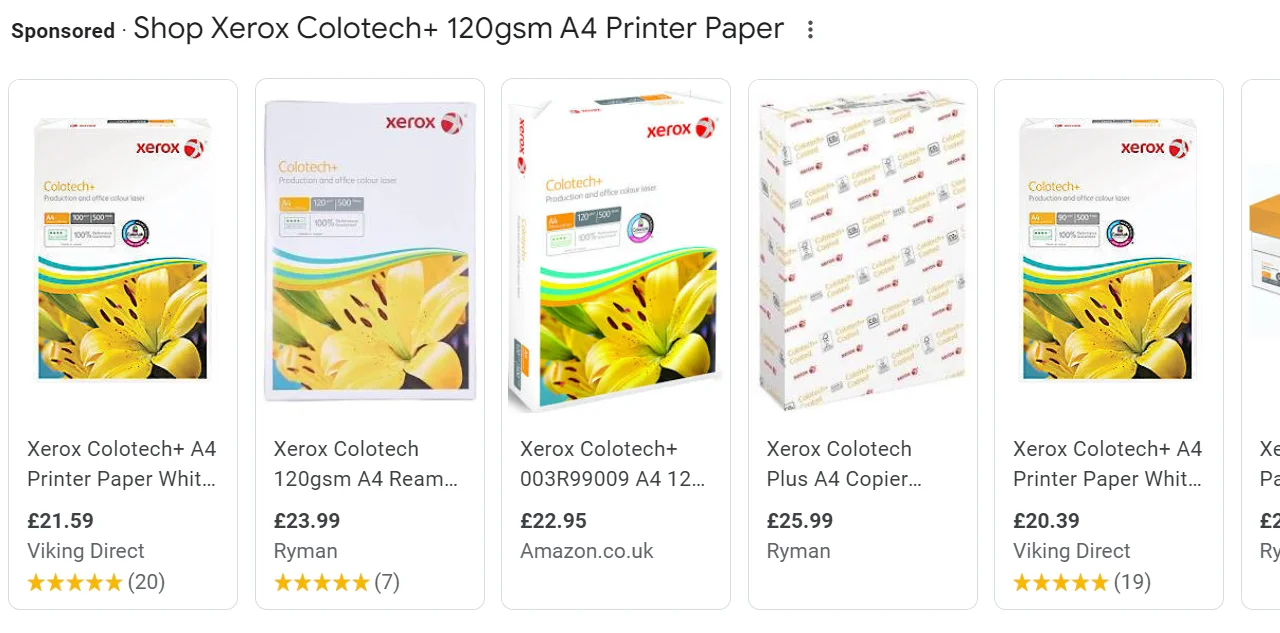 Xerox Paper A4 Colotech+ Laser Printer Copy Papers - Buy Xerox Shredded ...
