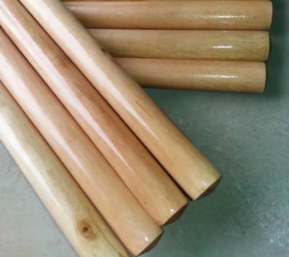 Must Try Natural Wood Color Straight Broom Stick 110-120cm Round Shape ...