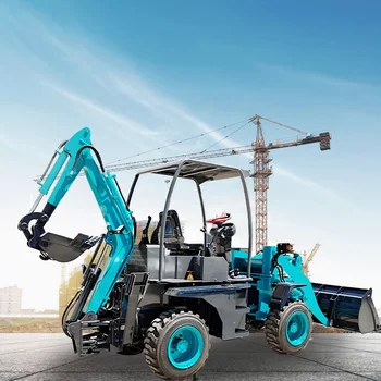 Retroexcavadora Wheel Backhoe Loader With Breaker For Highway ...