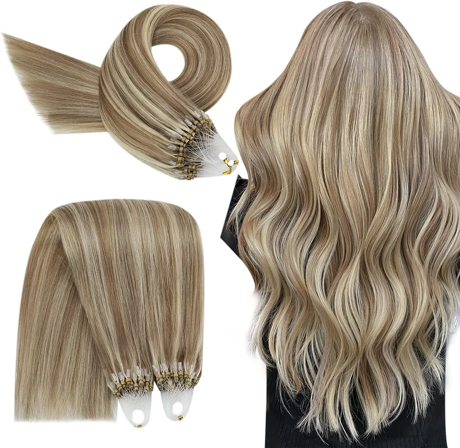 Wholesale 8-32 Inches 100s Easy Loop/micro Ring Beads Remy Human Hair ...