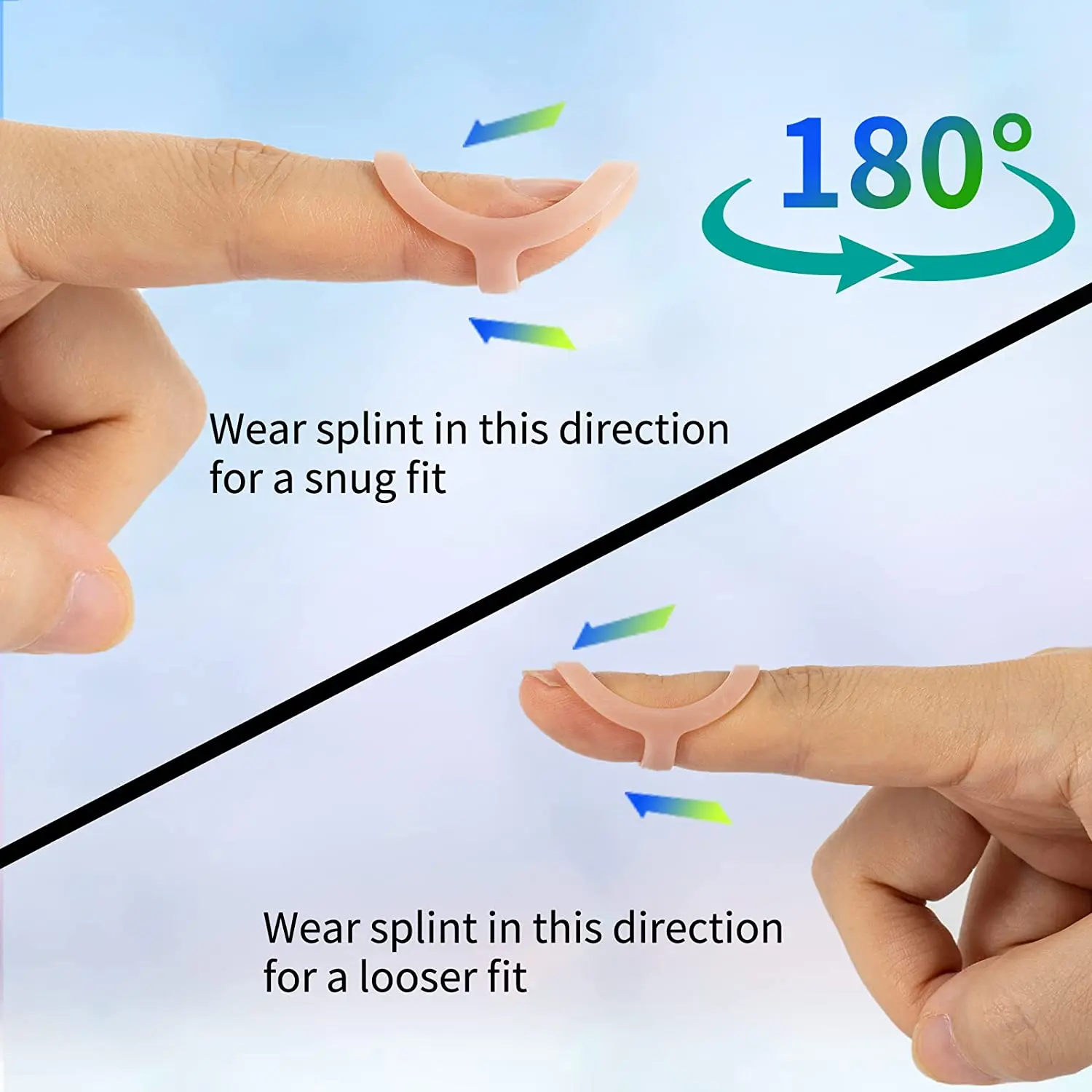 Oval Finger Splint To Reduce Finger Joint Damage Breathable Lightweight ...