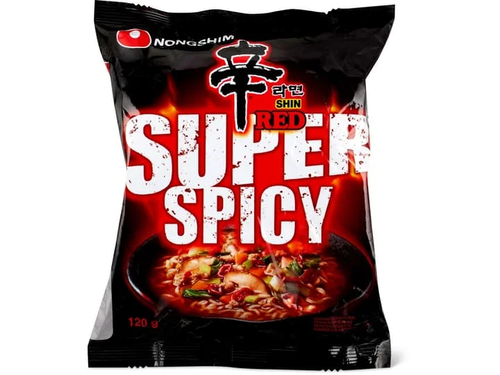 Nongshim Shin Ramyun Red Super Spicy (120 Gr)ramen Instant Noodles ...