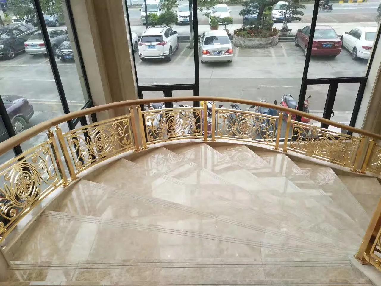 Gold Plated Balustrades - Luxury Railings for Hotels & Villas