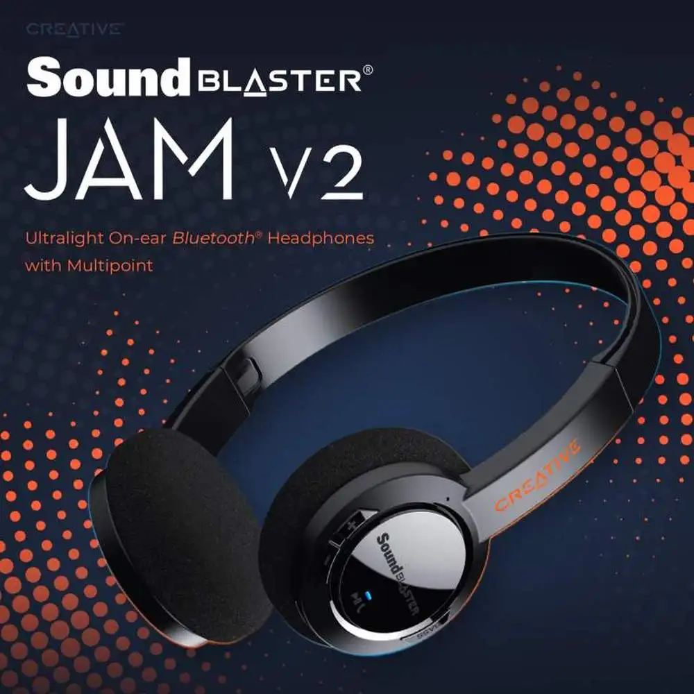 Sound Blaster Jam V2 On-ear Aptx Low Latency Aptx Hd Voice Detection ...