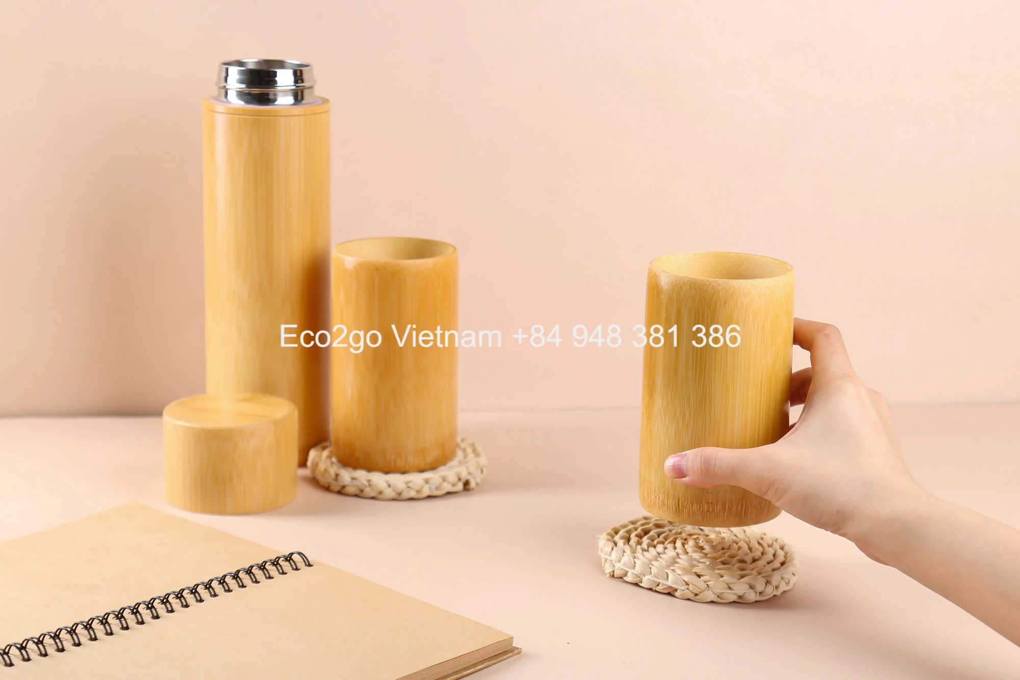 Reusable 20 Oz Glass Cup With Bamboo Lid And Straw Tumbler/ Bamboo Cups ...