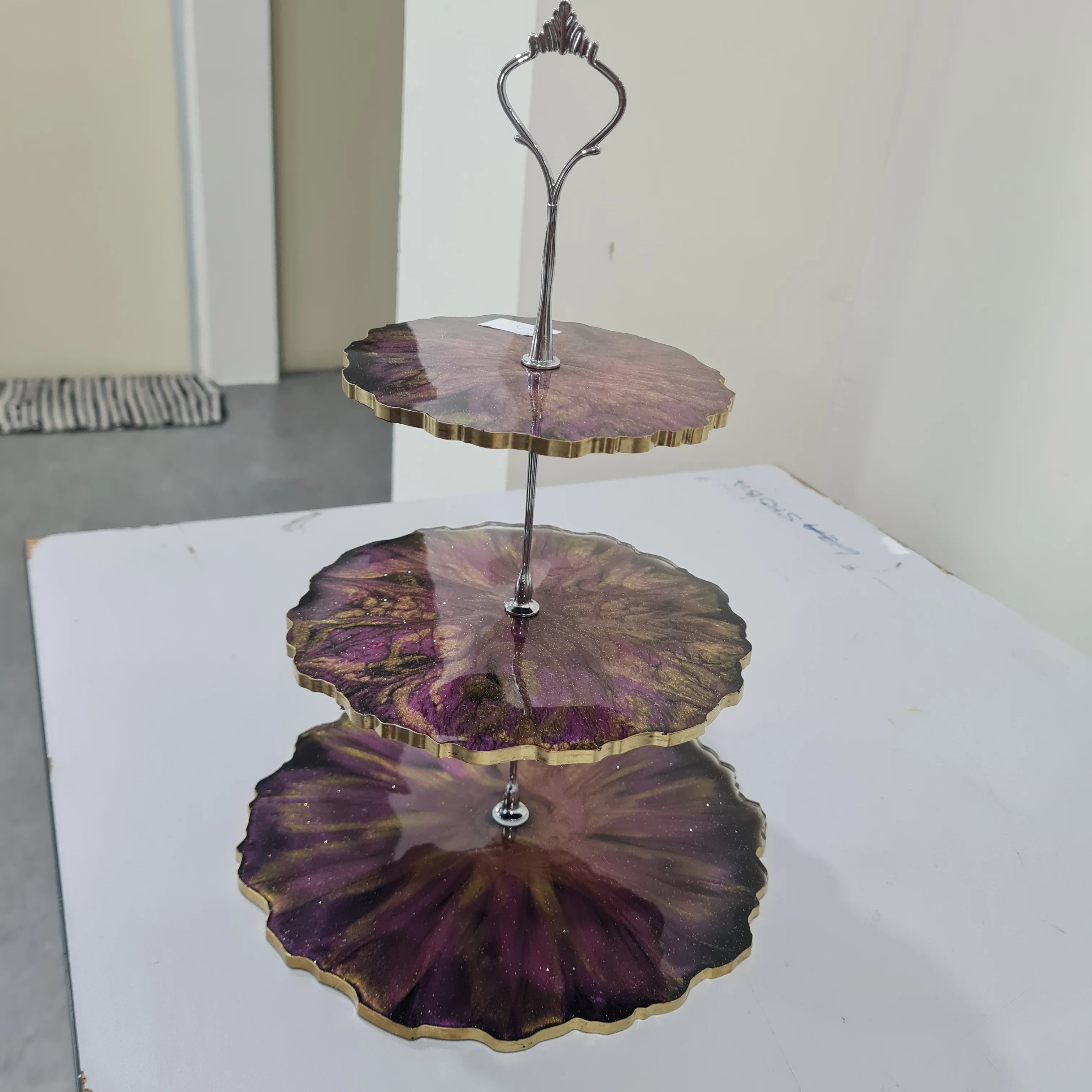 Luxurious High Tea Set In Resin Material Perfect For Hosting Guests ...