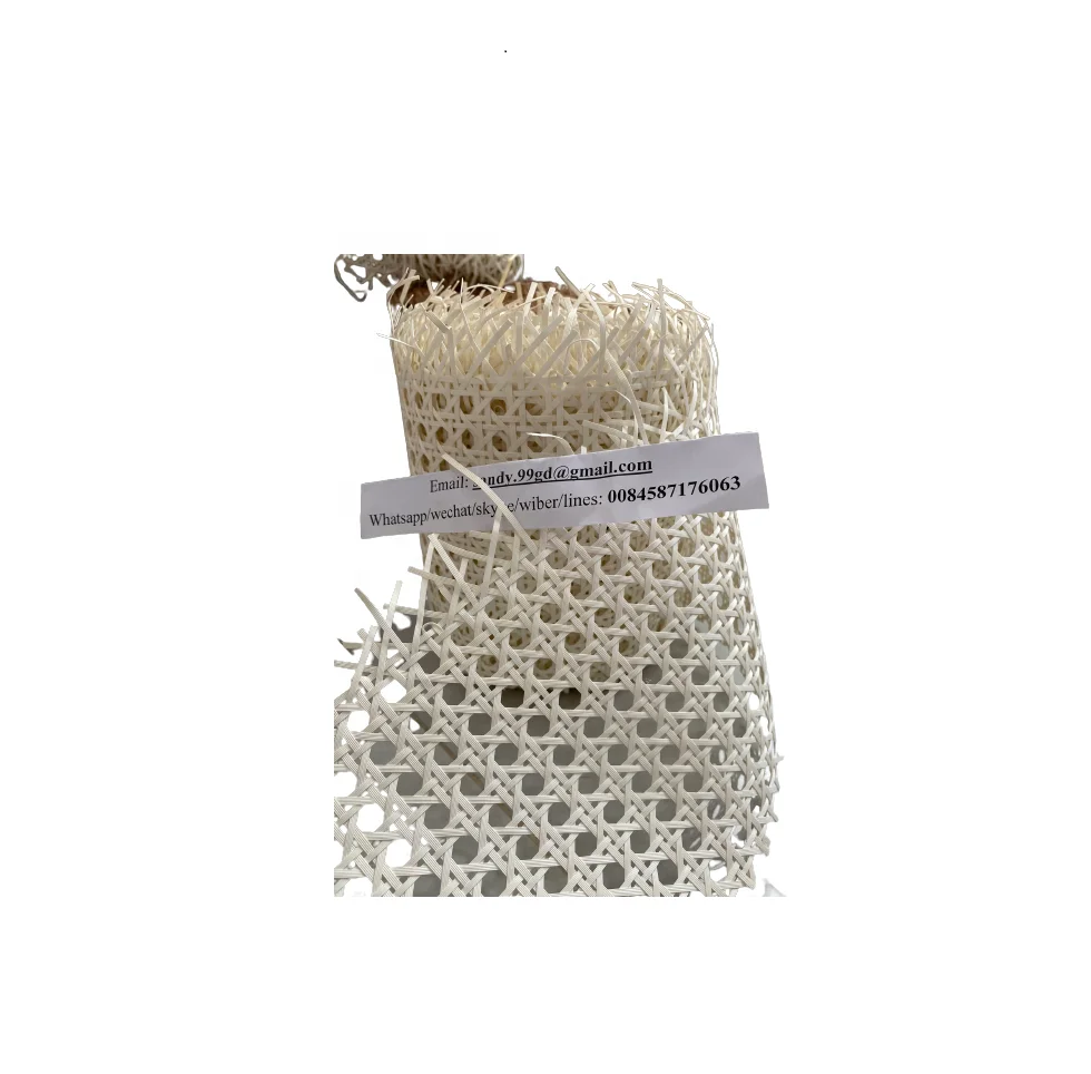 High quality Artificial Rattan Cane Plastic Woven Synthetic cane strips Craft supply plastic webbing Modern cane webbing