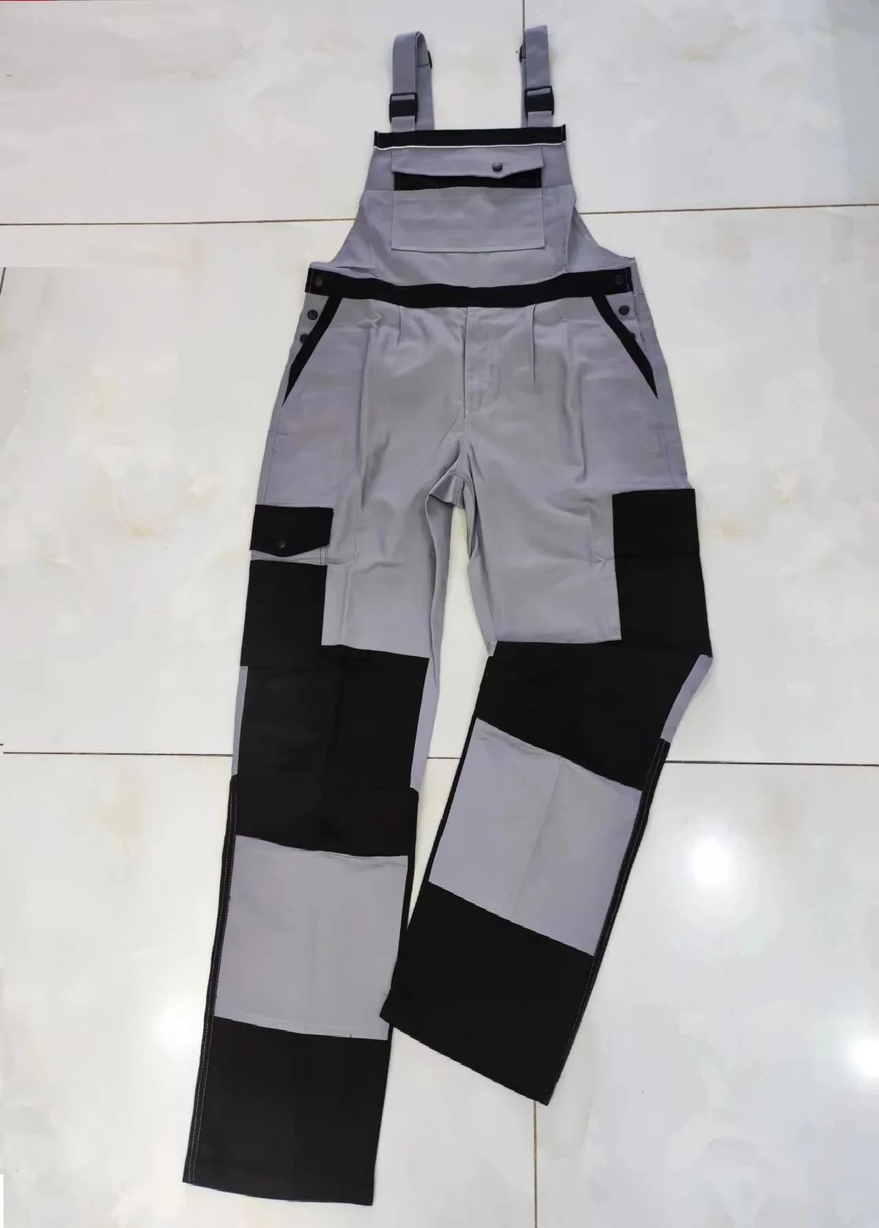 New Design Custom Pockets Safety Sleeveless Reflective Bib Overalls ...