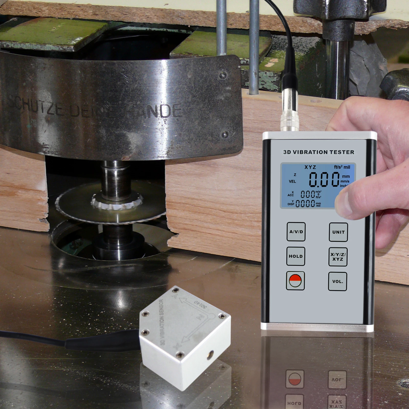 3-axis Piezoelectric Vibration Meter - Precision & Custom Support