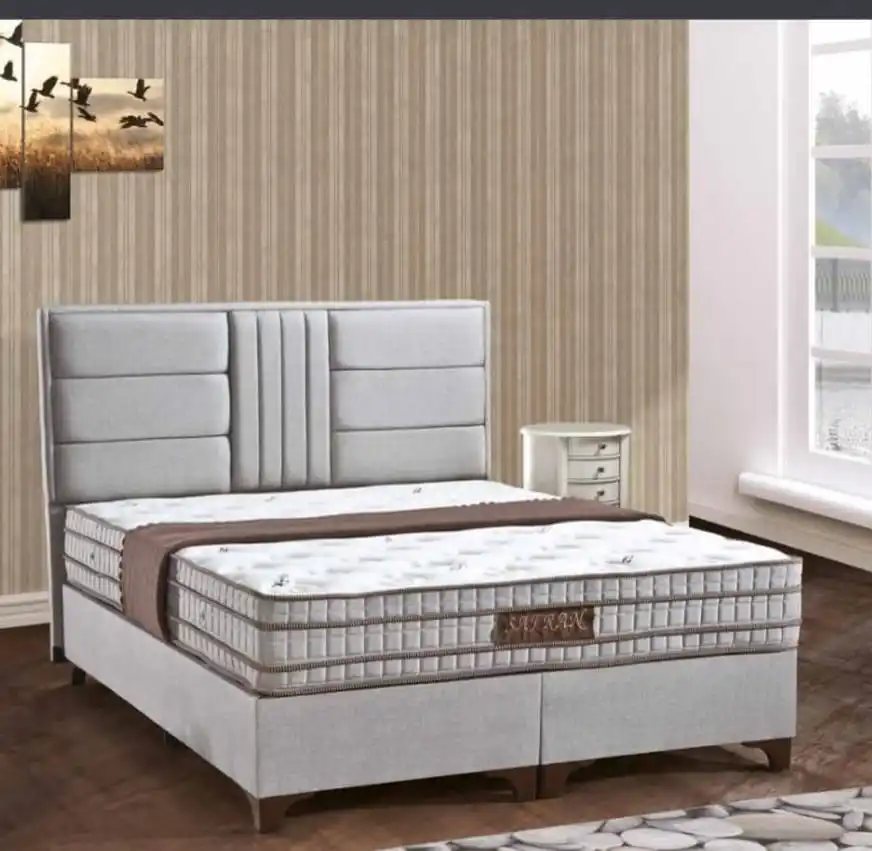 High Gloss Modern King Size Upholstered Beds High Back Bed Design Queen ...