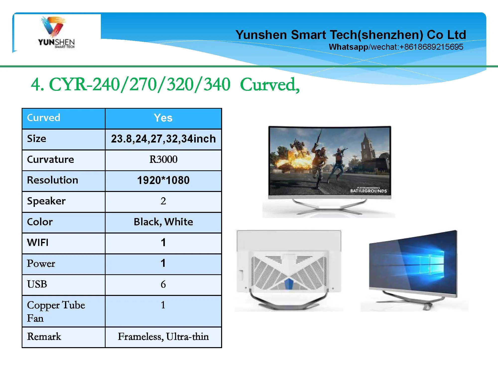 Computer Monoblock I3 I7 I9 Pc Desktop All In One 23.8 24 27 32 Inch ...