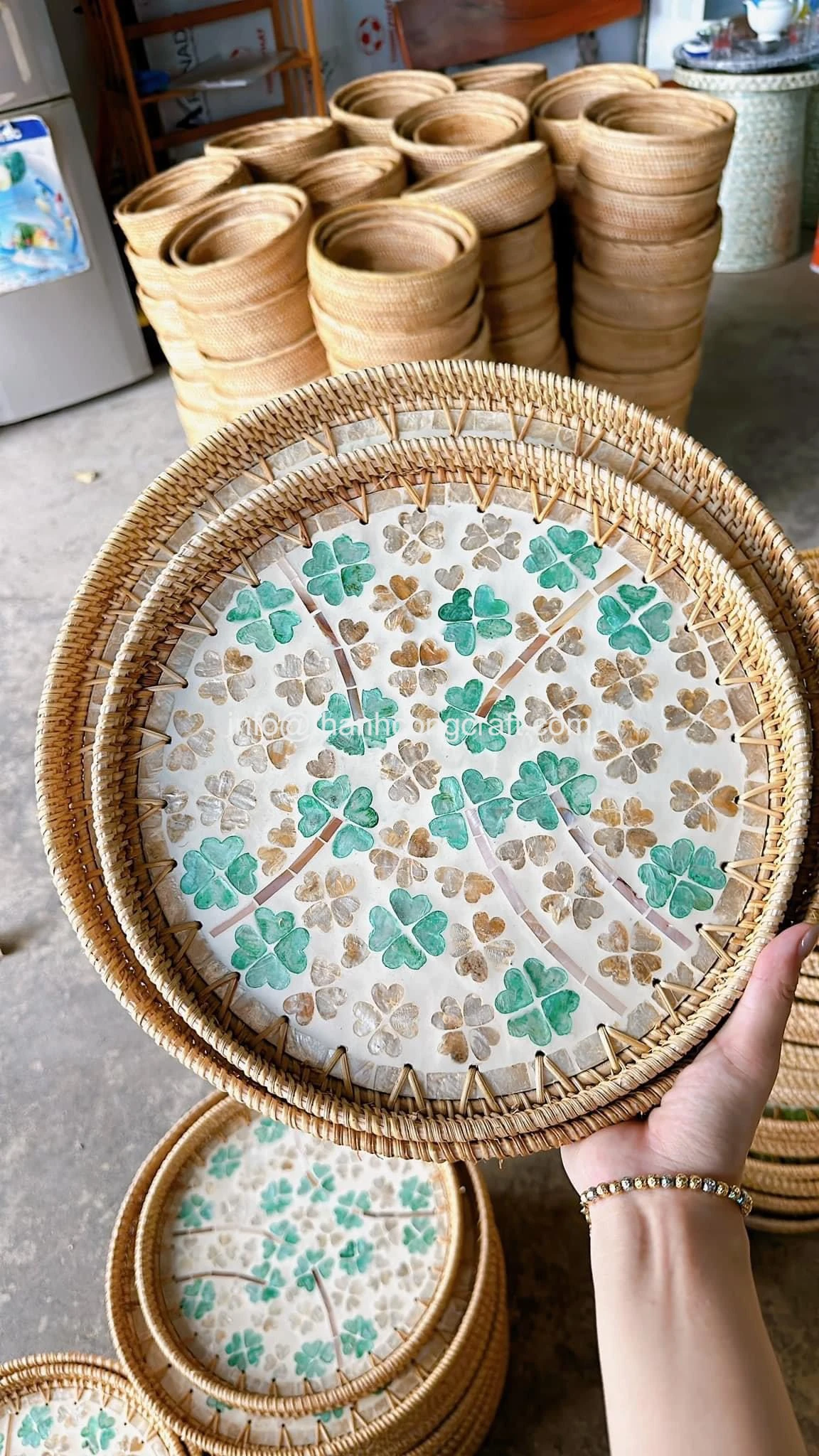 New Design Wholesale Retro Mother Of Pearl Inlaytray Set Decorative ...