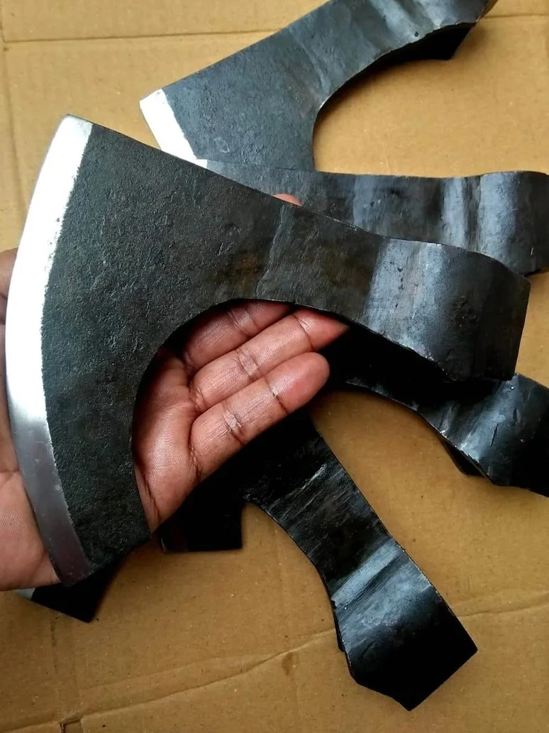 Hand Forged Viking Axe Head Beard Head High Carbon Steel Forged ...