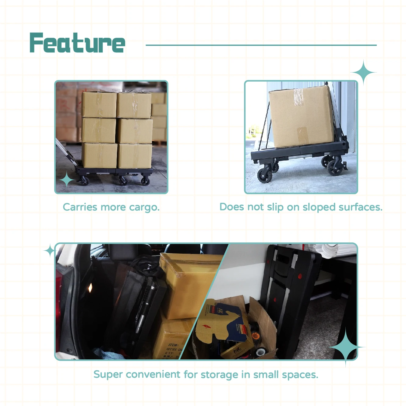 Telescopic Platform Hand Carts Trolley Design for Warehouse and ...