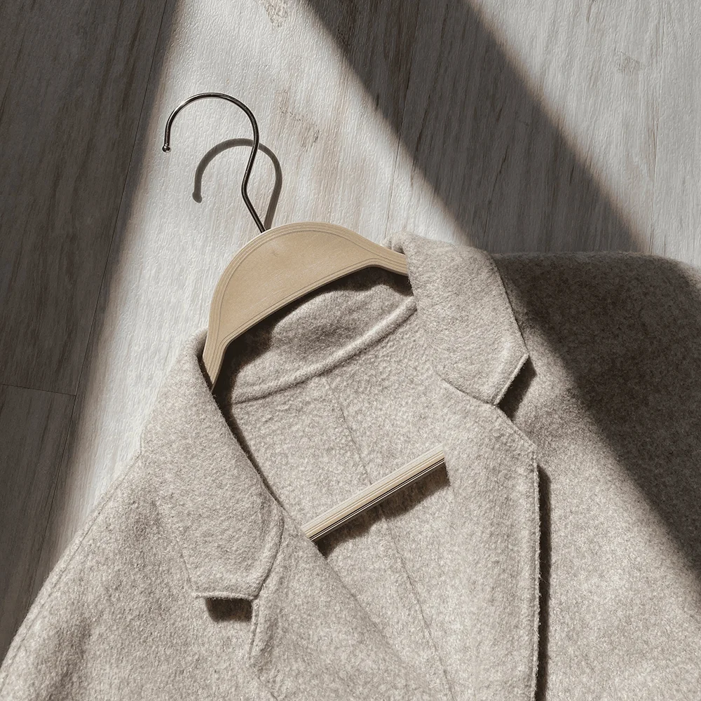 Customize Logo Sustainable Wheat Straw Recycle Hanger Biodegradable Eco ...