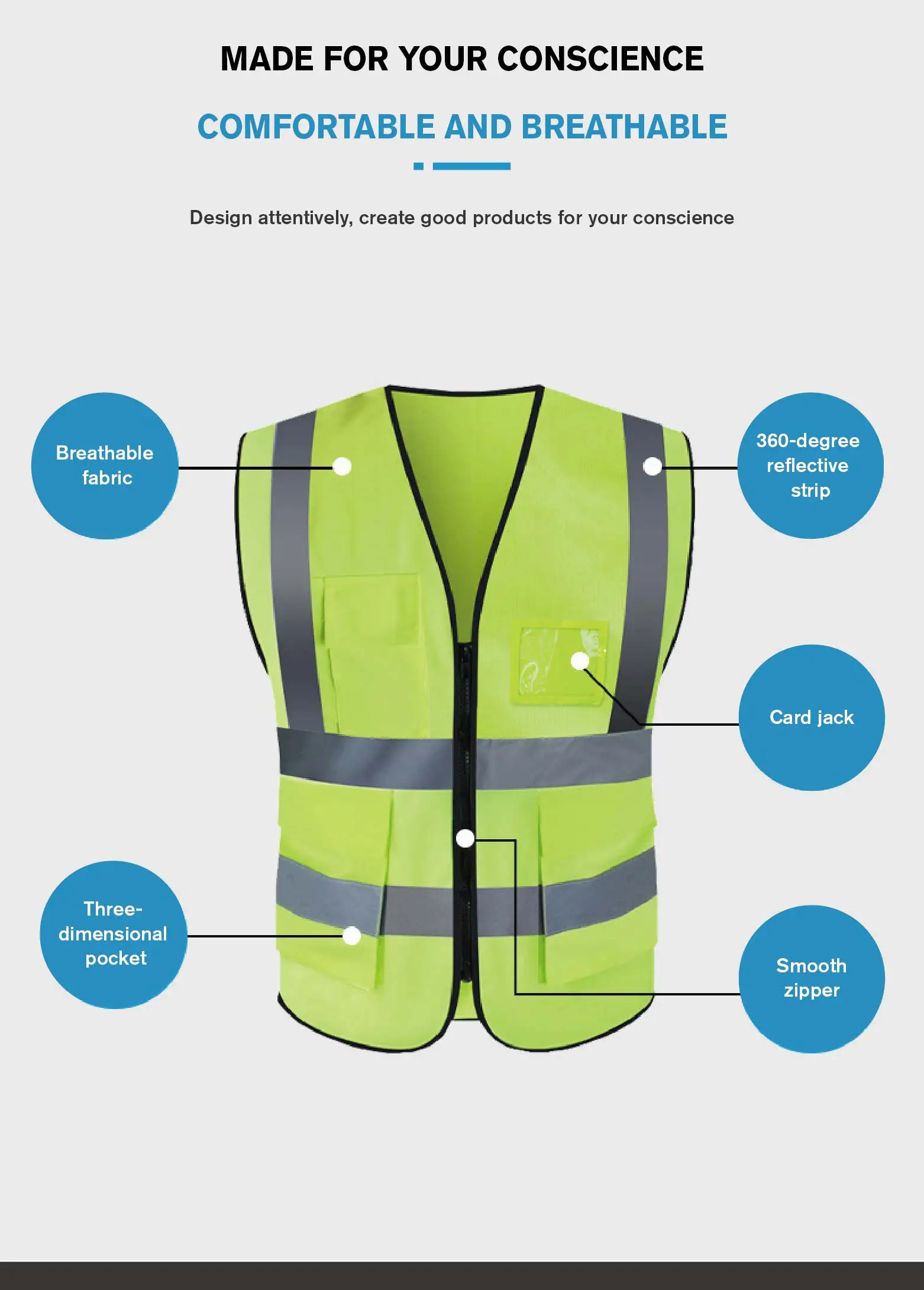 Security Reflective Vests - High Visibility Safety Gear