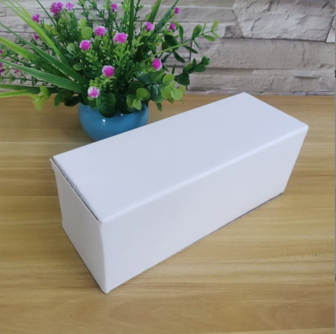Custom Logo Long Rectangle White Cardboard Corrugated Shipping Box For ...