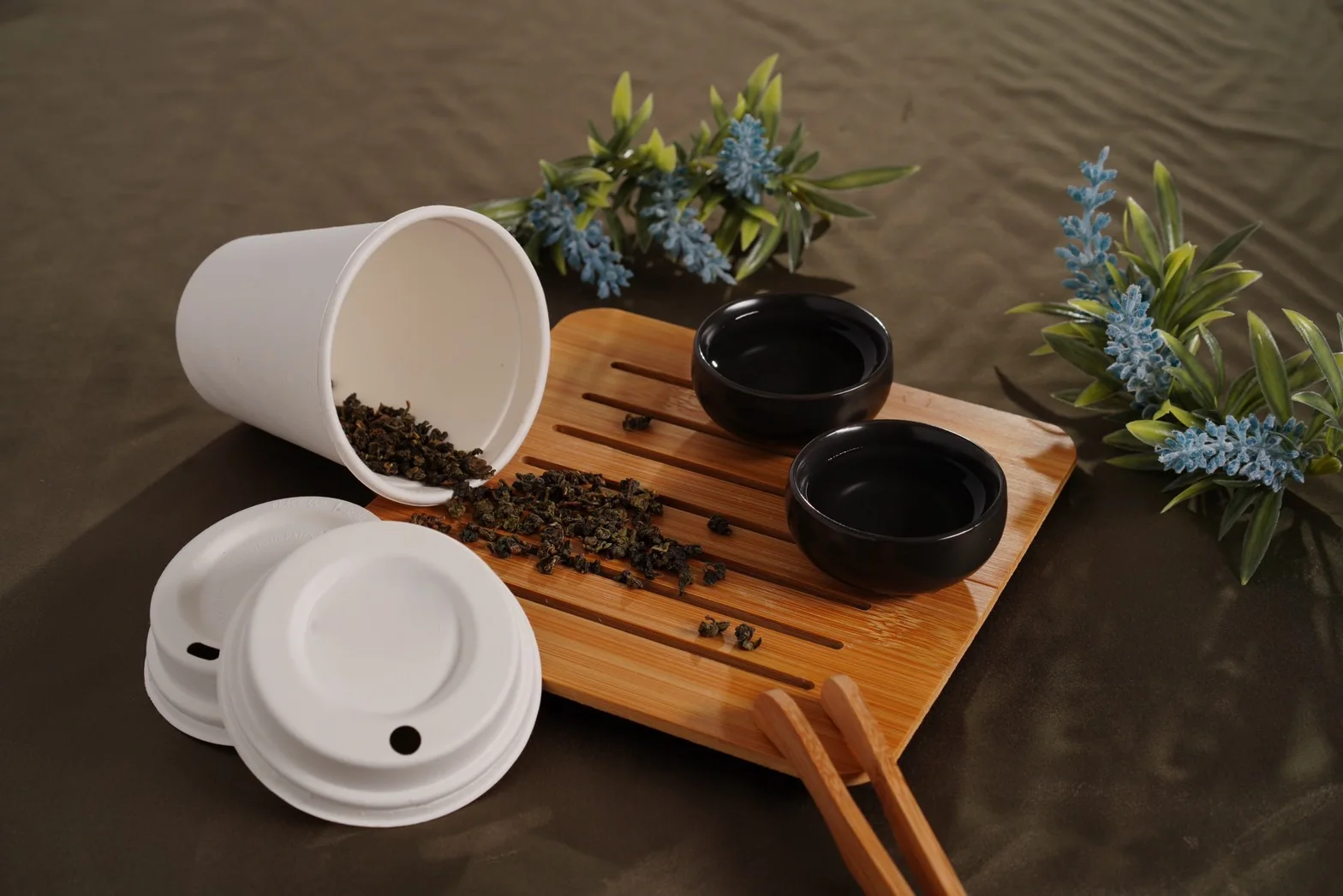 Fiber Cup Lids Biodegradable Paper Cup Lids Disposable Coffee Cup Lids ...