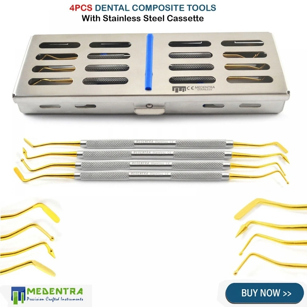 Composite Filling Instruments Gold Coated Tips Clinical Sculpt and ...