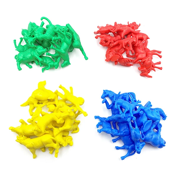 192 Pcs Farm Animals Plastic Counters for Math Learning