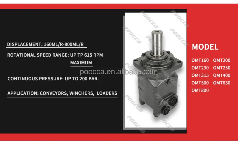 Gear Pump Motor Orbital Motor Low Speed Types Hydraulic Motors For ...