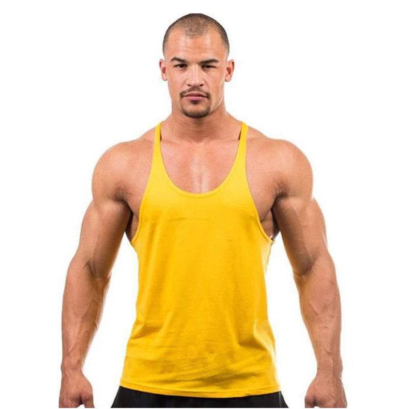 Customized Undershirt Men Bodybuilding Brand Tank Top Mens Stringer ...