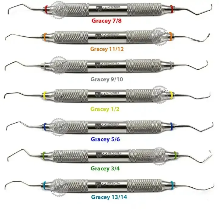 Dental Periodontal Gracey Curettes Surgical Set Of 7 Root Canal Instruments Buy Surgical