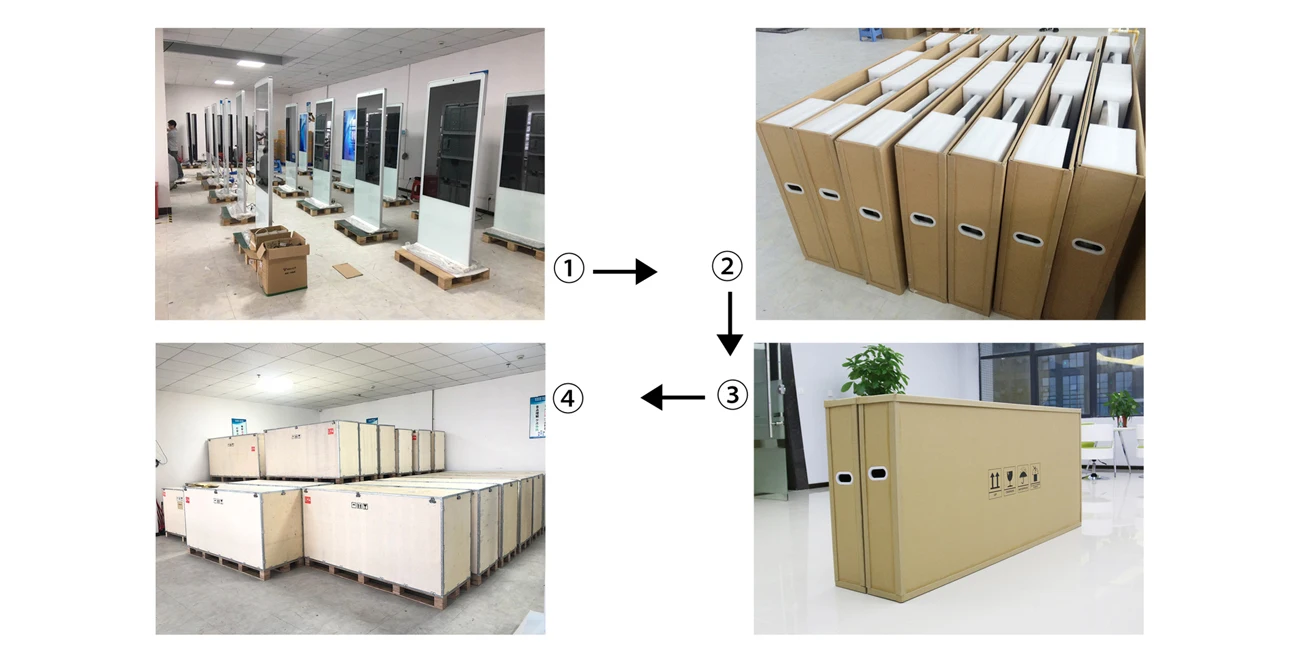 19.2inch Square Monitor Lcd Screen Advertising Player With Wall Hanging ...