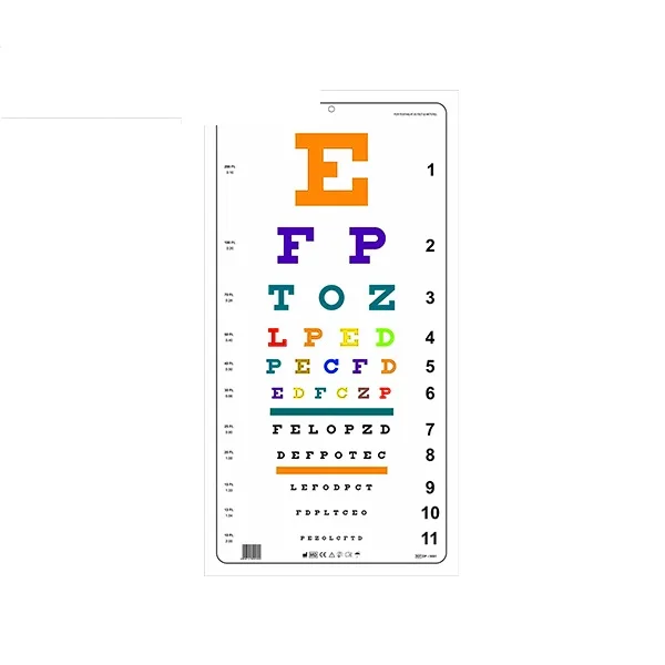 Science & Surgical Ophthalmic Equipment Snellen Color Eye Chart Non ...