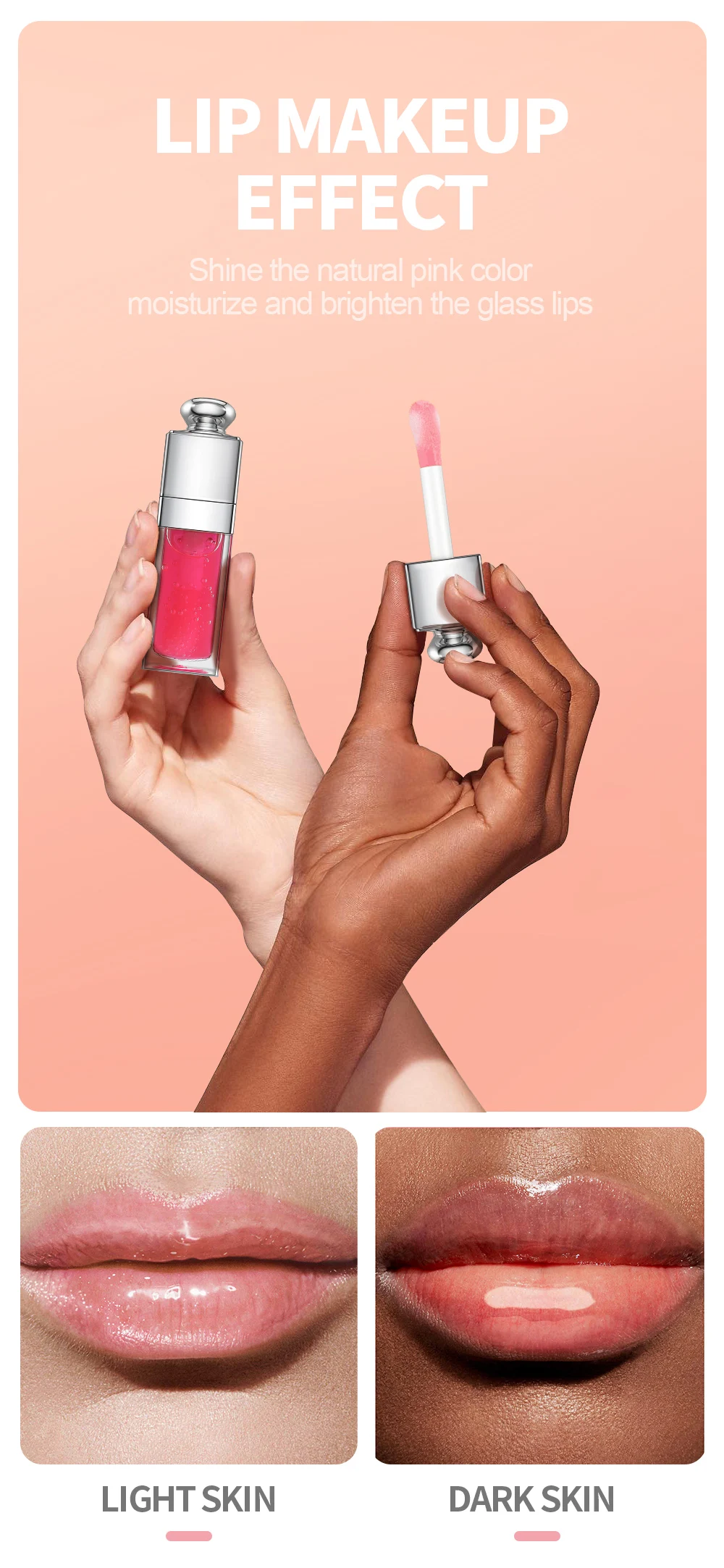 5 Colors Lip Plumper Custom Lip Plumping Gloss Private Label ...