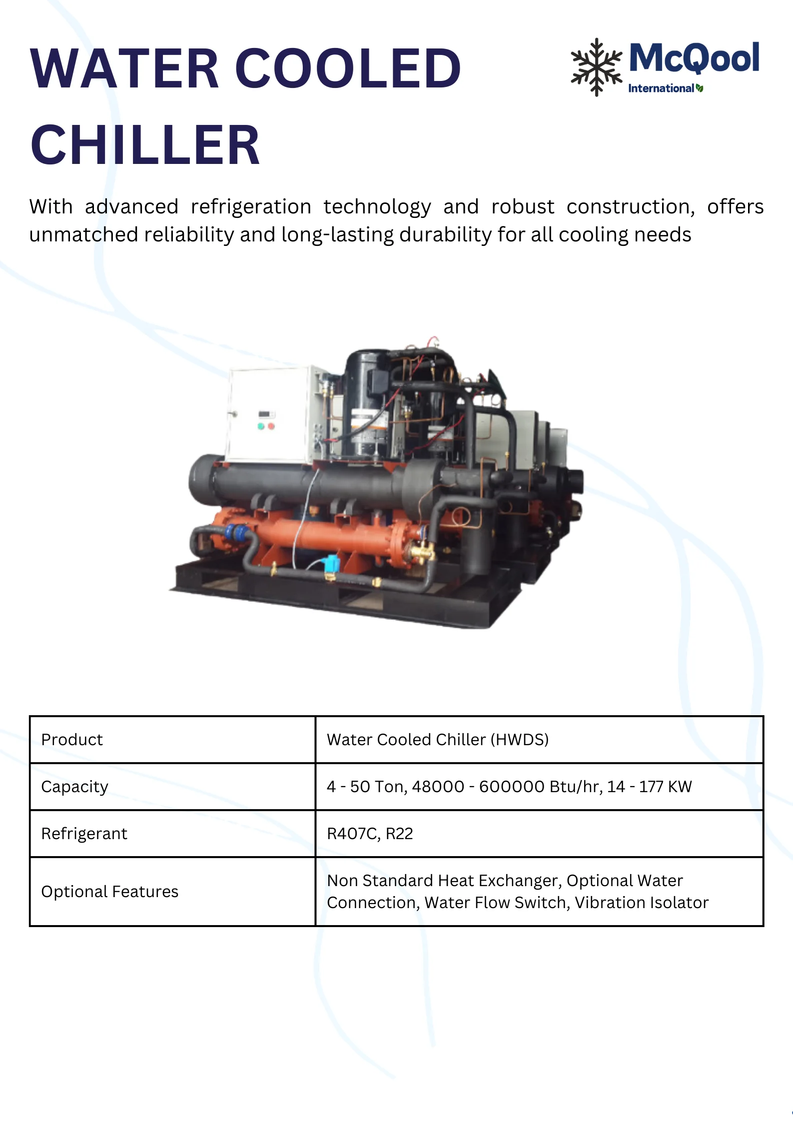 High Performance 48000 Btu Water Cooled Water Chiller Multiple ...