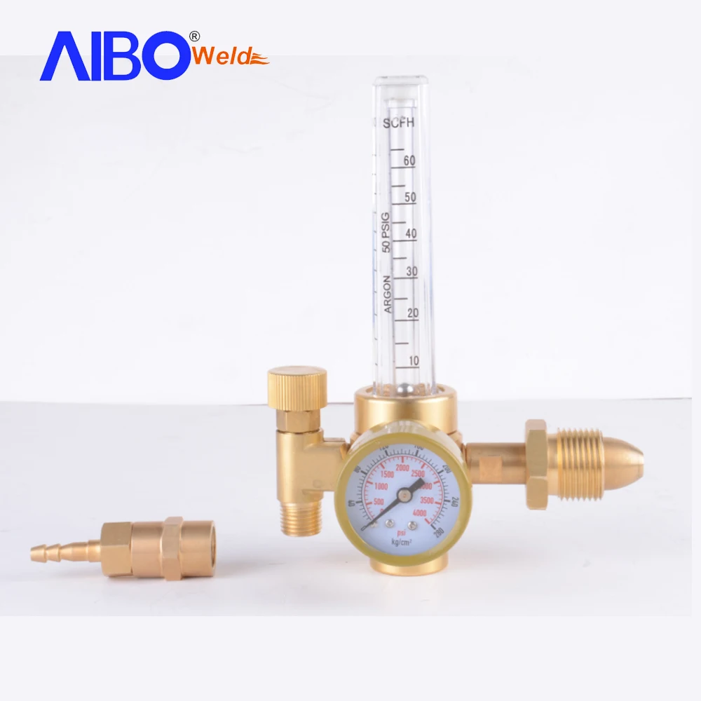 Victor Type Argon CO2 Flowmeter Regulator with Machined Brass Body Gas ...