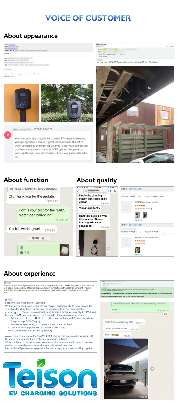 Teison 22kw Smart EV Wallbox with Mobile APP - Fast Charging