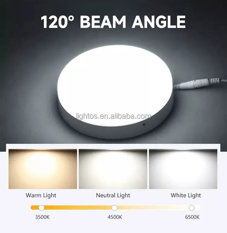 Cutout Hole Size Adjustable Backlight Ceiling Light Round Recessed ...