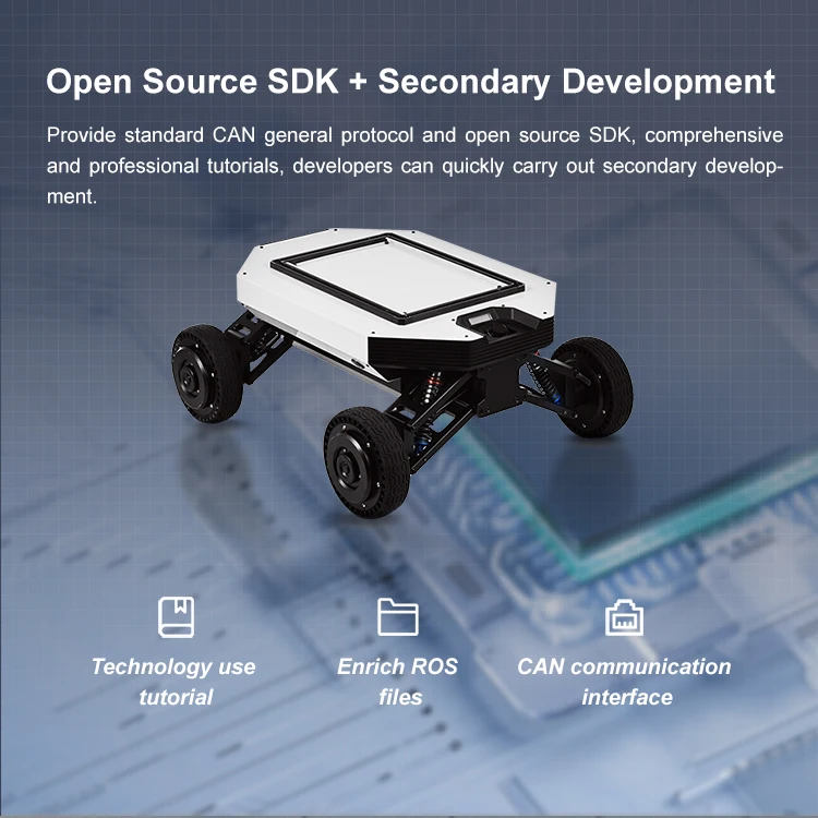 Educational Unmanned Ugv Chassis Autonomous Roboter Platform 4 Wheel ...