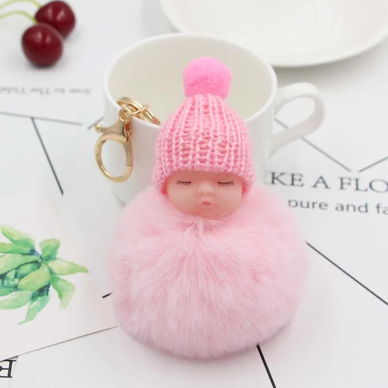 Cute Puff Key Rings - Factory 8CM Bag Charm Accessories