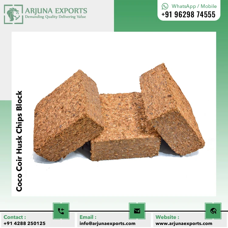 Trusted Exporter Of Coco Coir Husk Chips 5kg Block For Gardening Orchid ...