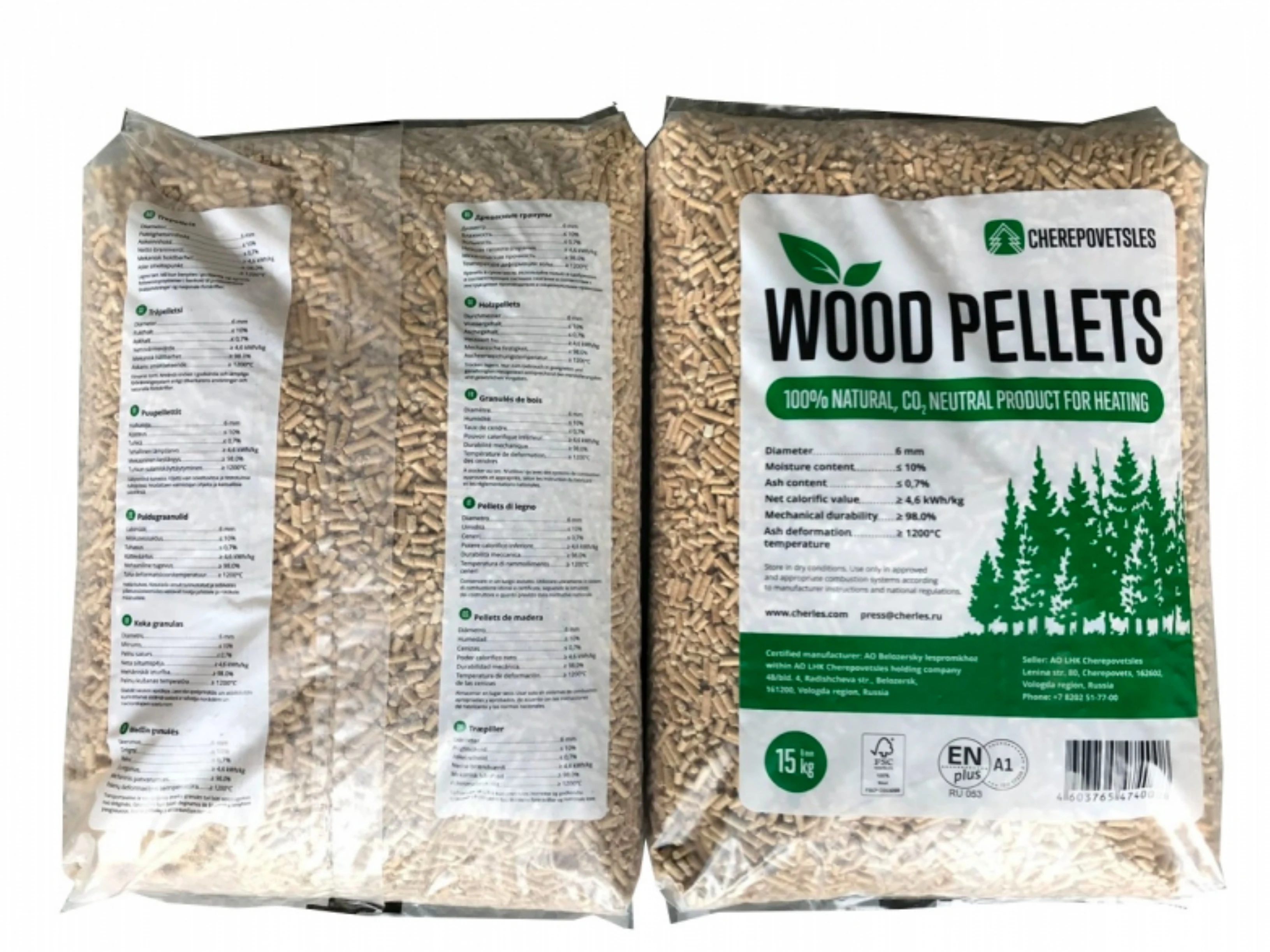 Pellet Di Abete Bianco Biopellets 6mm 8mm 15kg/25kg Kiefer Eiche ...
