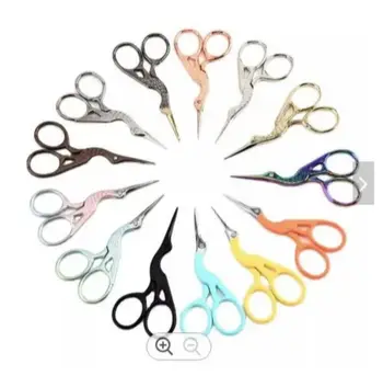 Professional Sewing Stainless Steel Stork Scissors Embroidery Crane ...