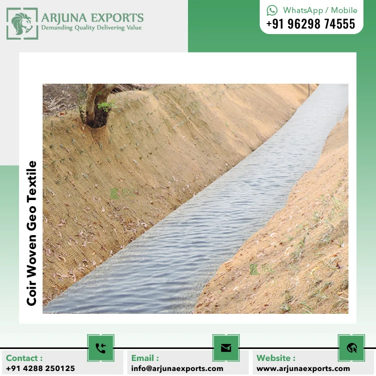 Woven Coir Geotextile From India for Industrial Use and Agricultural ...