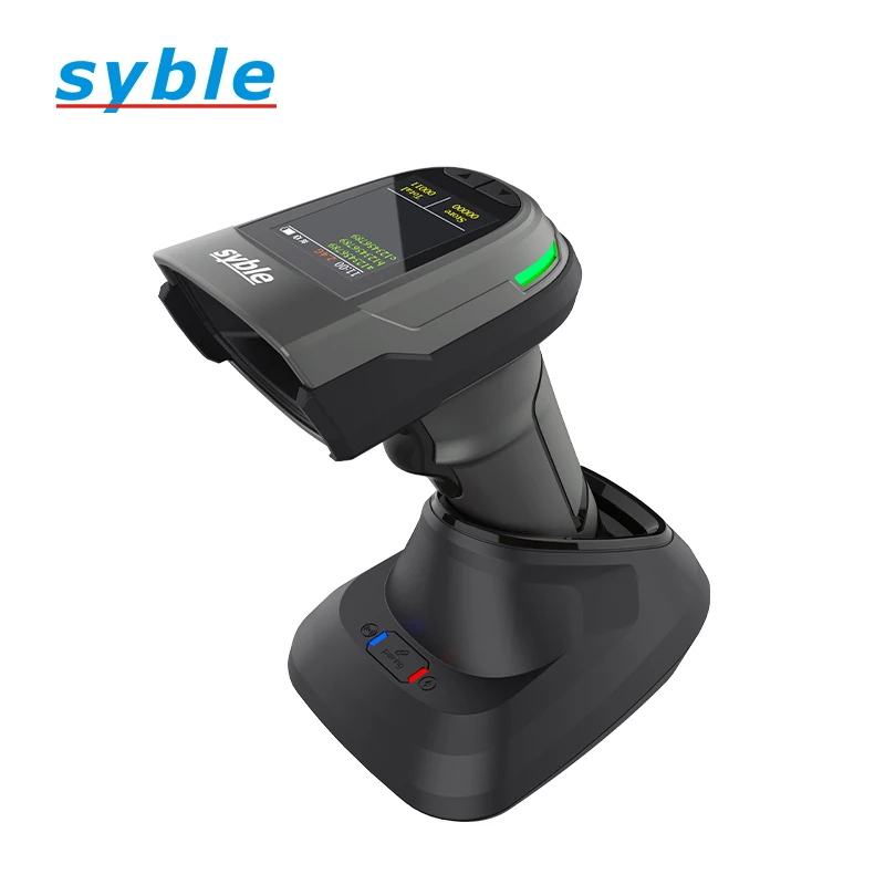 Syble XB-D68T Handheld 2D Wireless Barcode Scanner with LCD
