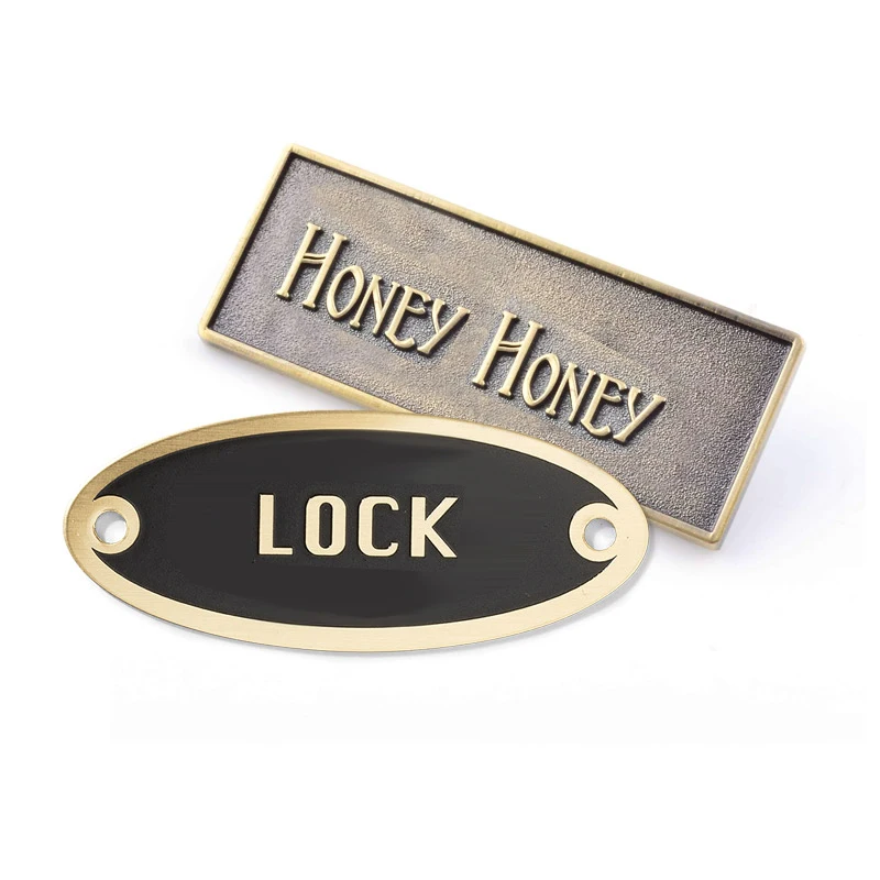 Small Tiny Branding Custom Brand Made Clothing Laser Printed Metal Logo ...